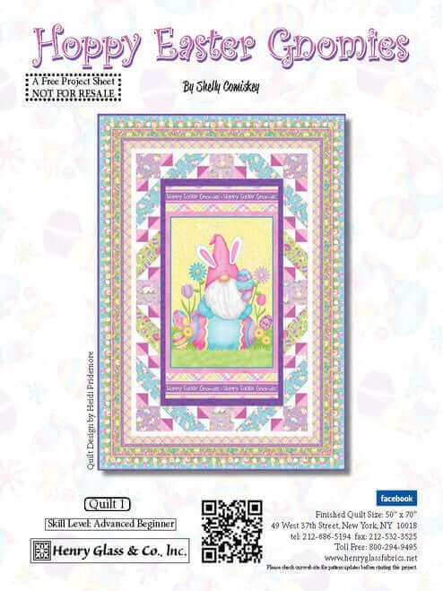 Hoppy Easter Gnomies Quilt Kit