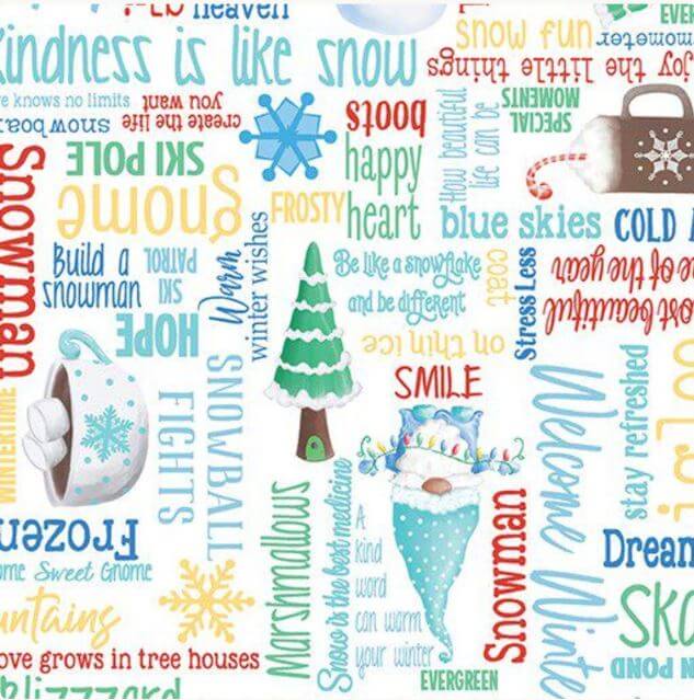 Winter Words White-Gnome Wonderland Collection