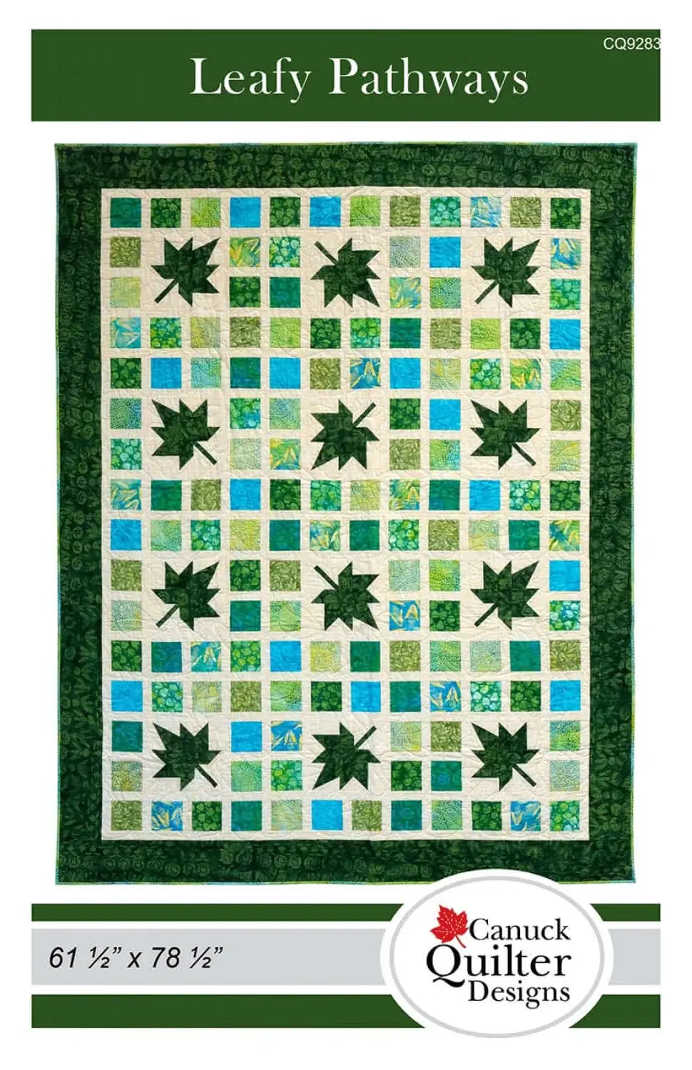 Leafy Pathways Quilt Kit foundation paper-pieced