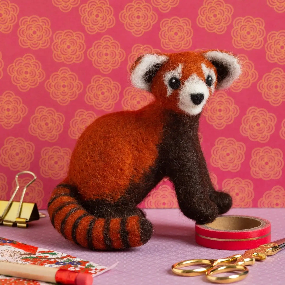 Red Panda Needle Felting Kit - Perfect for Beginners