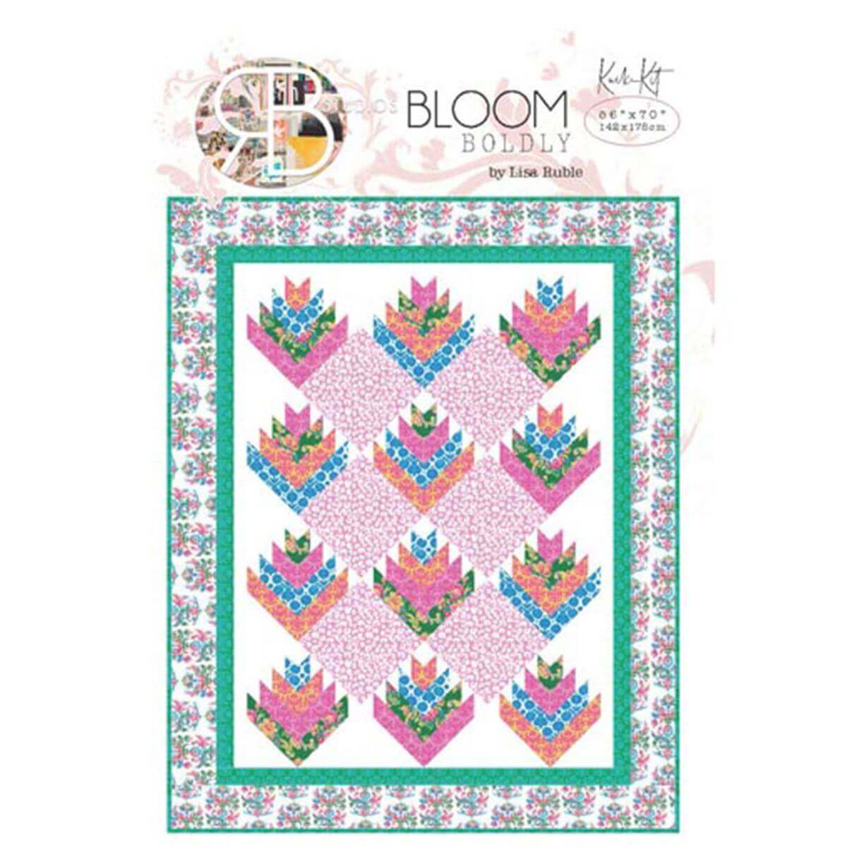Happy Camper Bloom Boldly Kwik Quilt Kit
