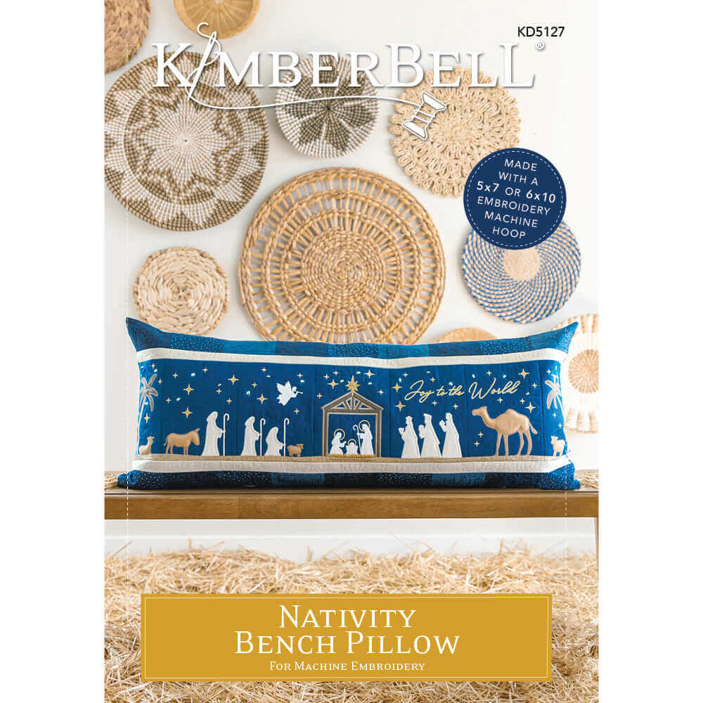 Embroidery Nativity Bench Pillow by Kimberbell - Shop Now