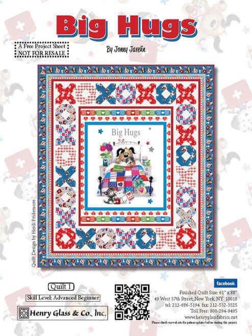 Big Hugs Quilt Kit with X's & O's