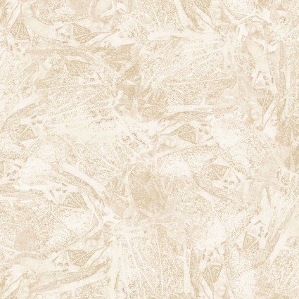 Cream leaves Texture quilt Cotton