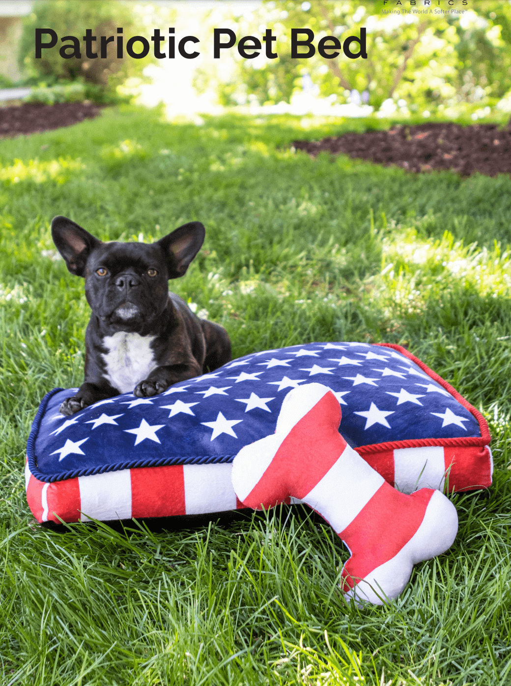 Patriotic Pet Bed Cuddle kit Size: 18" x 22" x 2½"